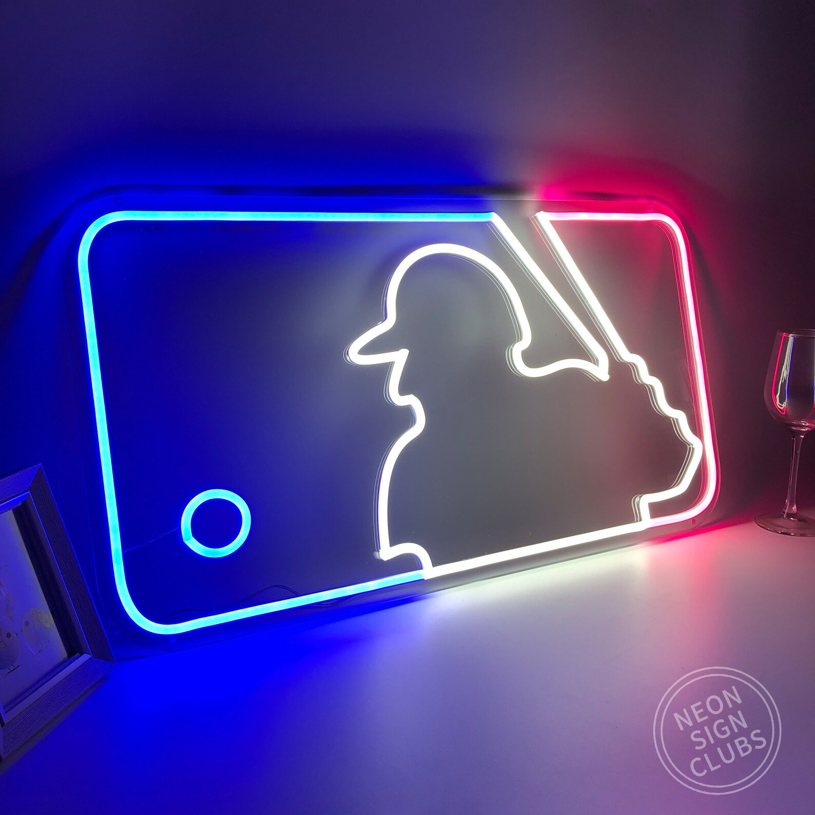 Baseball Neon Lightsled Sign for Bar Home Living Room Wall | Etsy