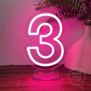 Number Neon Sign,neon Table Numbers for Wedding Party,neon Number Sign ...