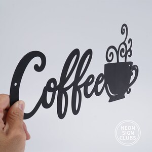 Personalized Coffee Metal Sign|kitchen Coffee Wall Art|laser Cut Coffee ...