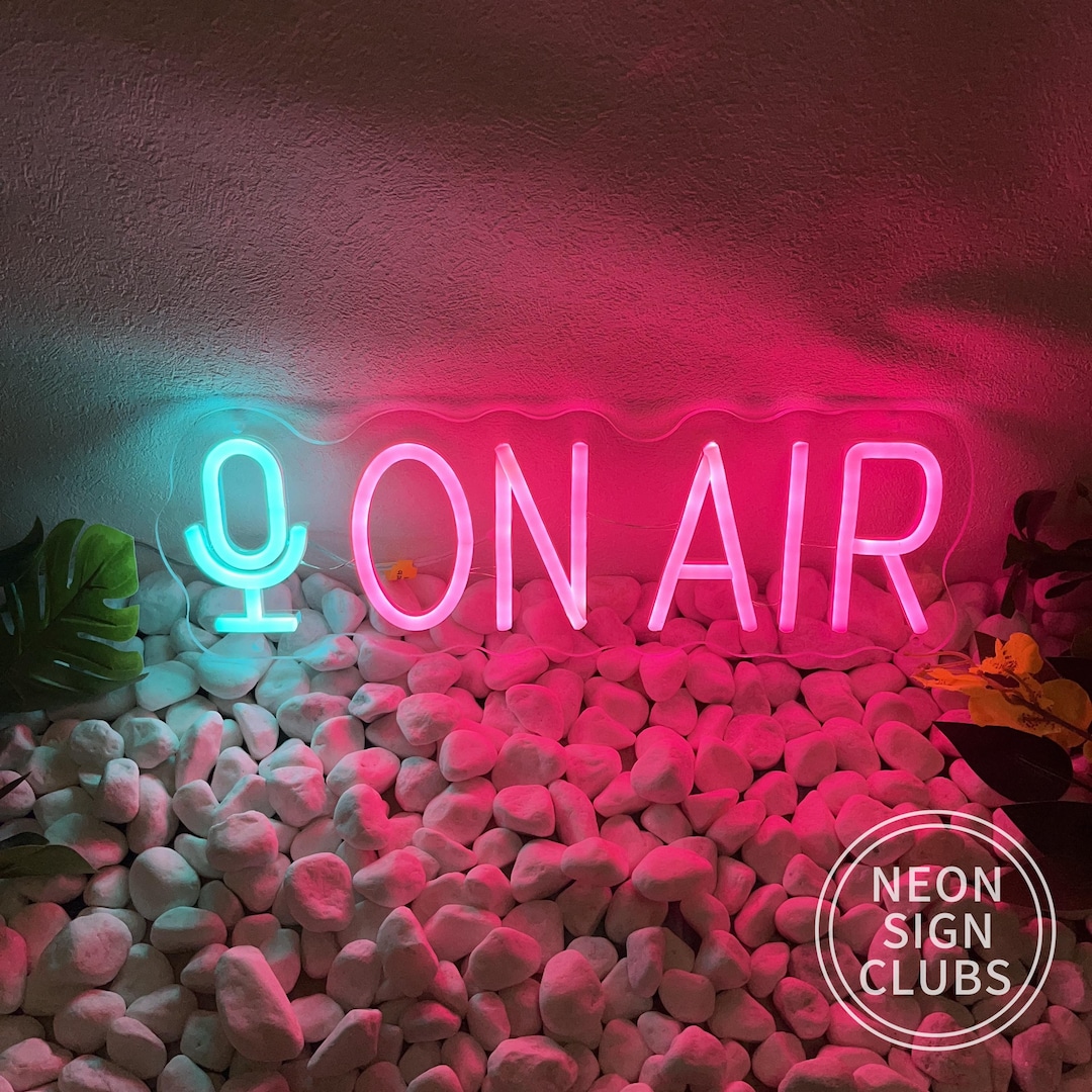 On Air Neon Sign Custom Led Neon Sign Live Streaming Recording Led ...