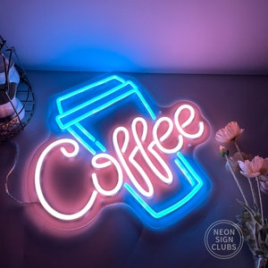 Coffee Neon Sign,neon Coffee Sign LED Neon Lights for Cafe Bar ...