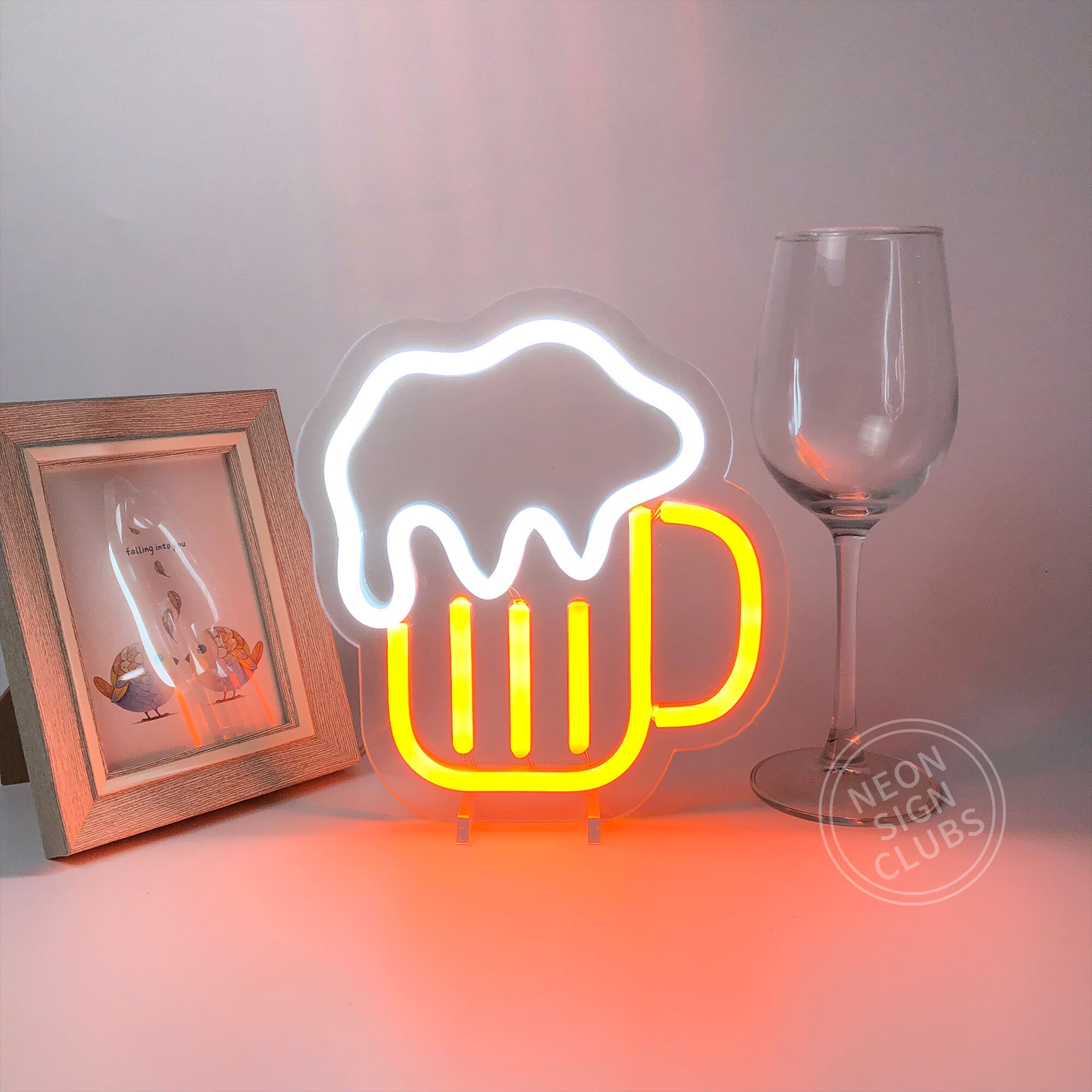 7.8 USB Beer Signage LED Mini Lamp With Table Stand - Etsy