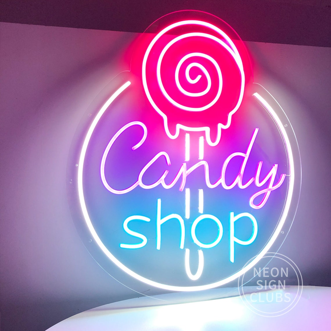 Candy Shop Neon Sign LED Neon Lights Custom Store Signage | Etsy
