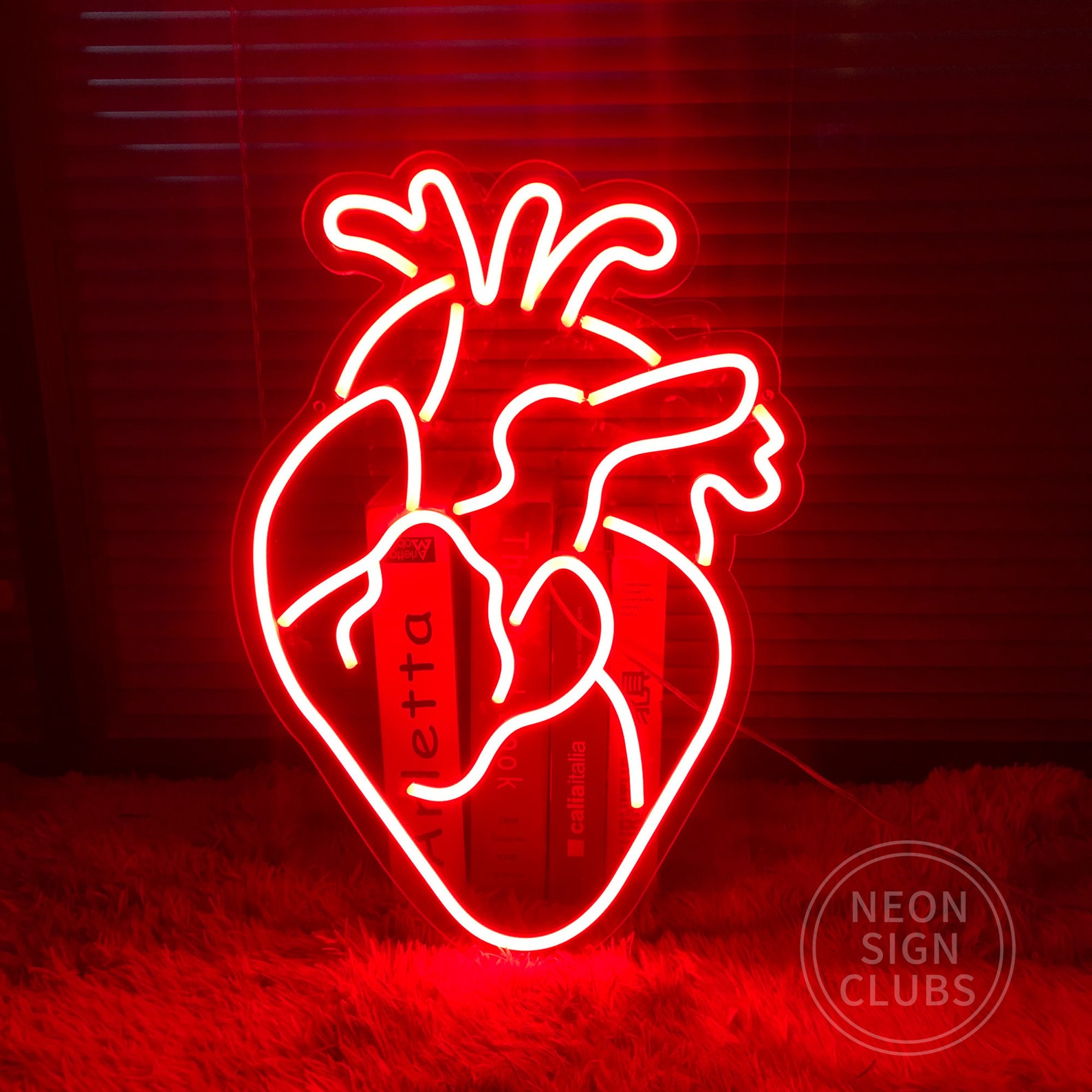 Human Heart Neon Sign heart LED Light Neon Bar Signs Neon - Etsy