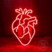 Human Heart Neon Sign heart LED Light Neon Bar - Etsy