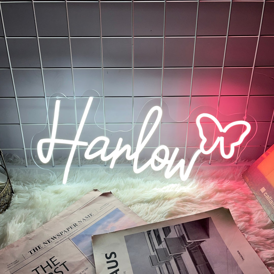 Custom Name LED Neon Sign, Personalized Bedroom Decor - Etsy