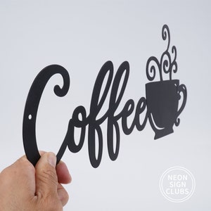 Personalized Coffee Metal Sign|kitchen Coffee Wall Art|laser Cut Coffee ...