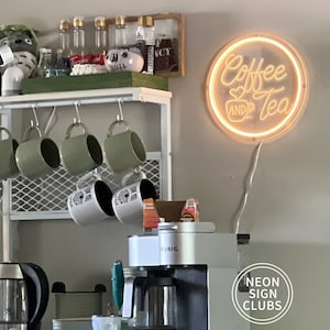 Coffee and Tea Neon Sign,neon Coffee Sign,usb Led Sign for Coffee Shop ...