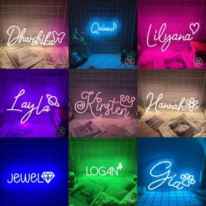 Custom Neon Sign,custom Neon Name Sign,personalized Name Sign,name Neon ...