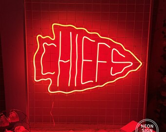 Neon Kc Chiefs Sign - Etsy