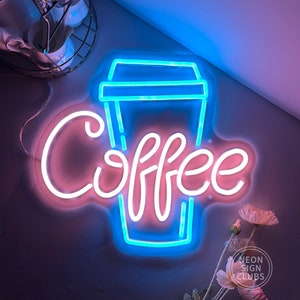 Coffee Neon Sign,neon Coffee Sign LED Neon Lights for Cafe Bar ...