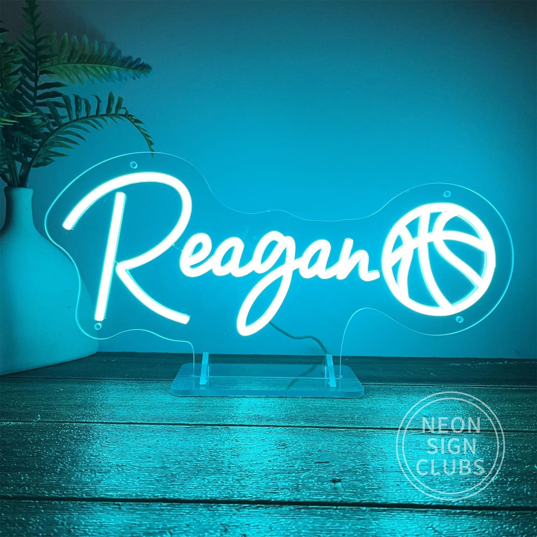 Custom Name Neon Table Sign Led Name Neon Sign Kid Room Dorm Table ...