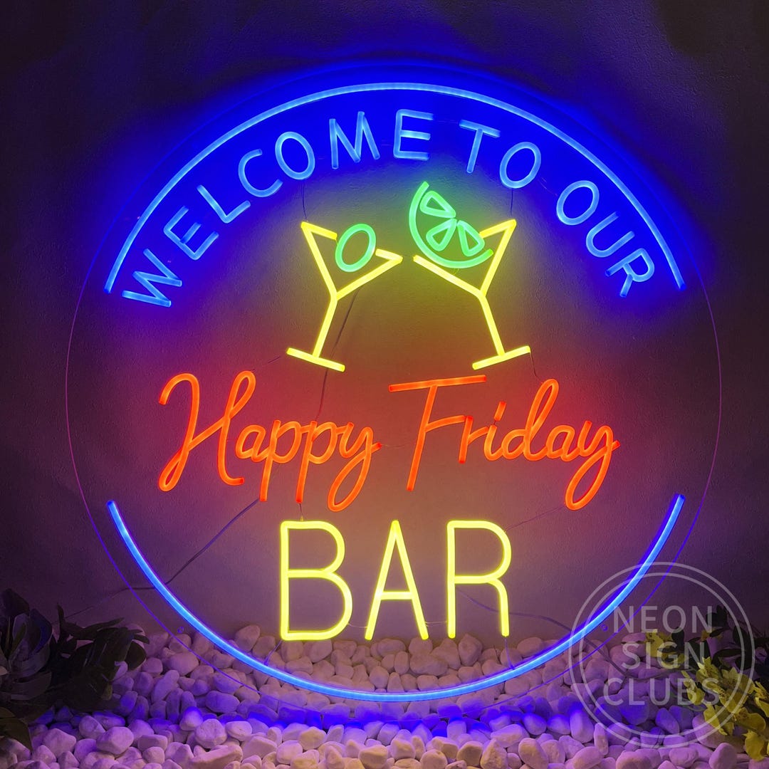 Custom Bar Neon Sign Open Bar Neon Sign Home Bar Man Cave Wall Decor ...