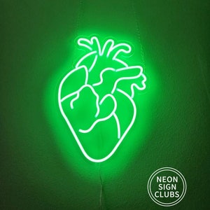 Human Heart Neon Sign ,heart LED Light, Neon Bar Signs,halloweenneon ...
