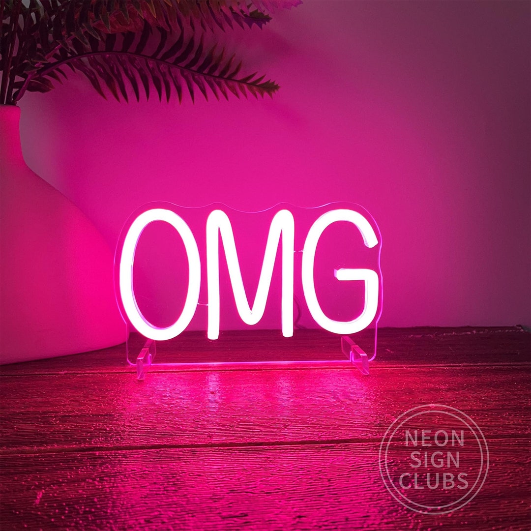 OMG Neon Sign,custom Fun Text Neon Sign,usb Led Light,home Bedroom Drom ...