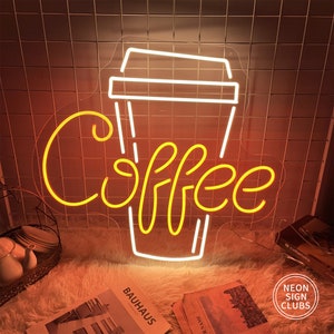 Coffee Neon Sign,neon Coffee Sign LED Neon Lights for Cafe Bar ...