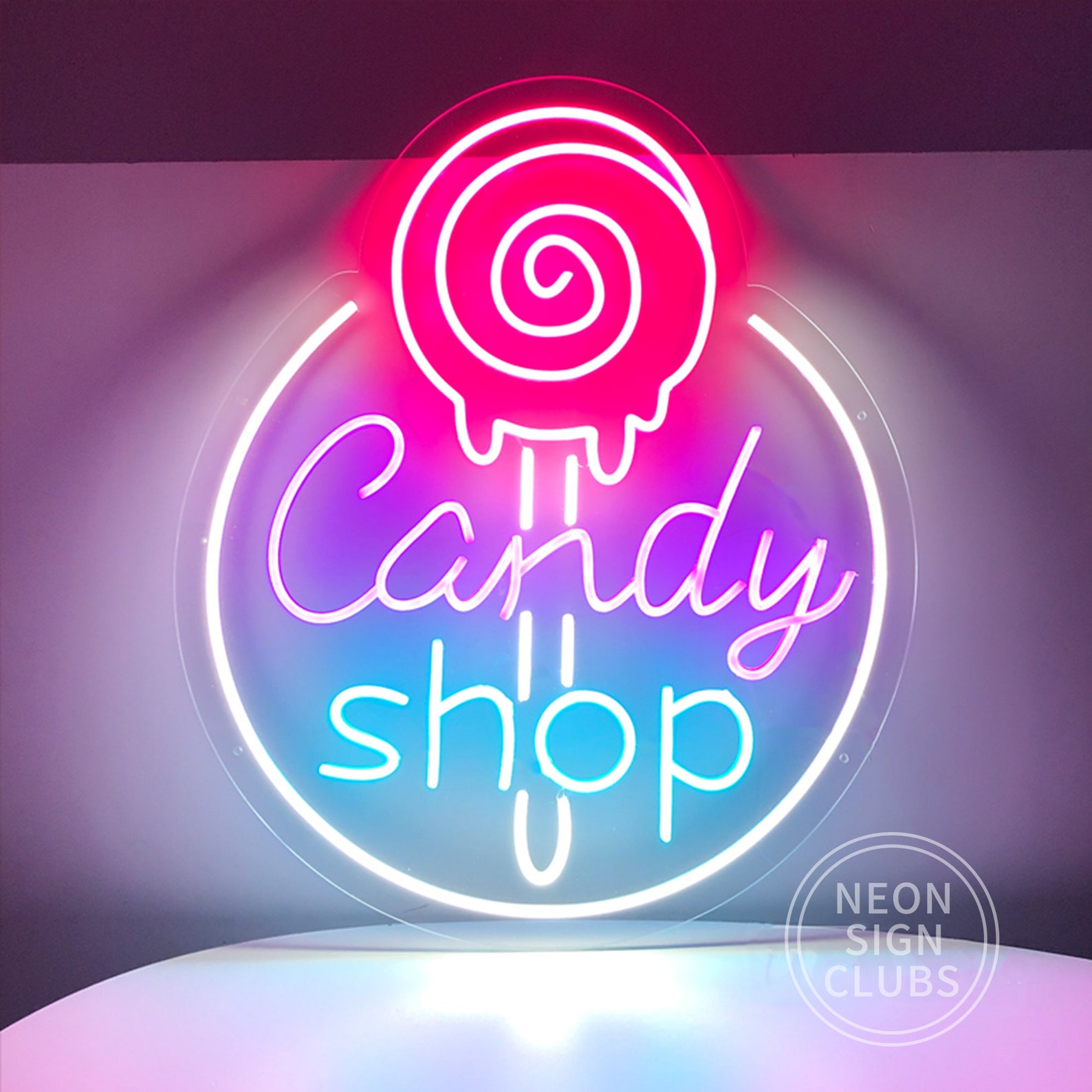 Candy Shop Neon Sign LED Neon Lights Custom Store Signage | Etsy