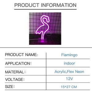 10.6 LED Light Flamingo Sign ,mini Lamp Neon Bar Sign ,custom Neon Sign ...