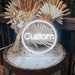 Neon Bar Sign for Home Bar Circle Shape Neon Sign Custom Bar Pub Table ...