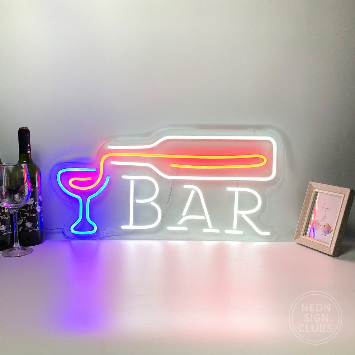 Neon Bar Sign Beer Signs Basement Pub Bar Store Signage | Etsy