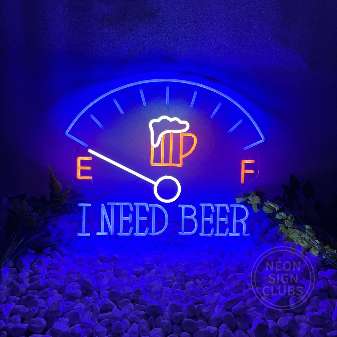I Need Beer Neon Signcustom Beer Bar Led Neon Signbeer Pub Bar Club ...