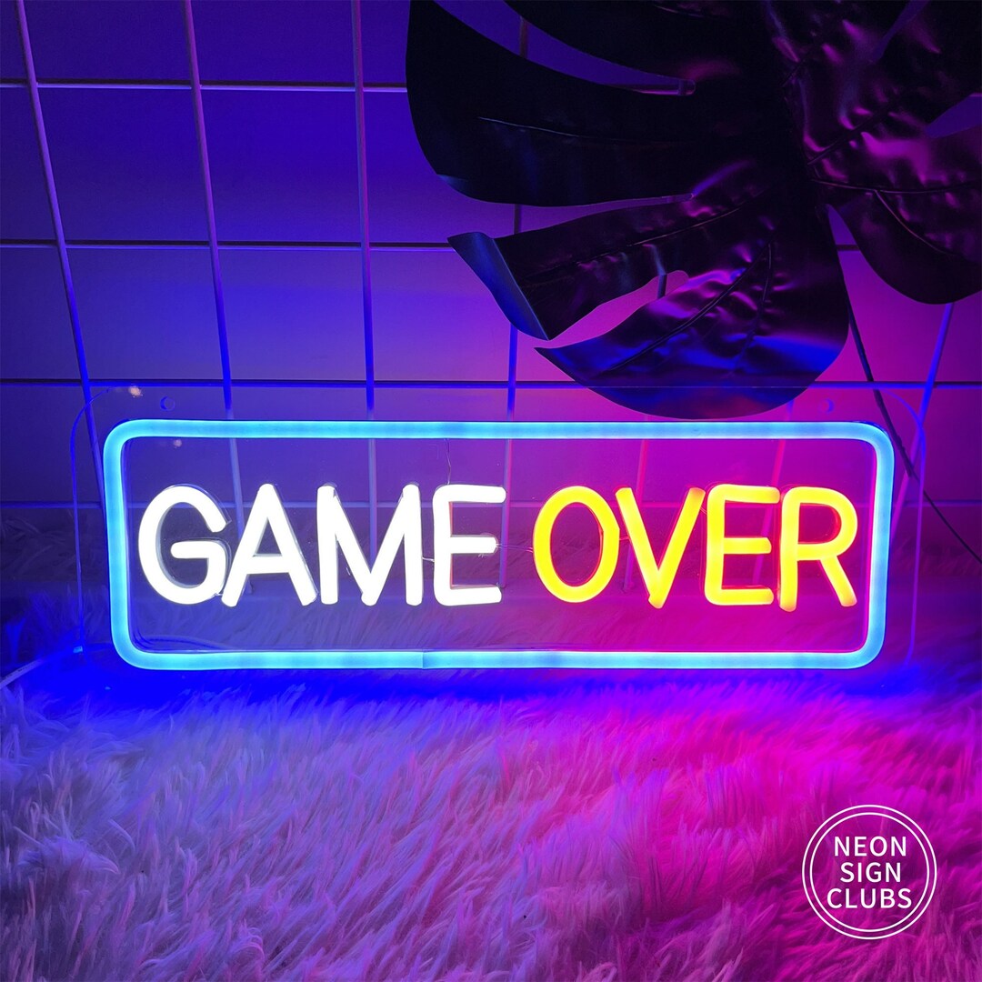 Game Room Neon Sign,gaming Home Decor,game Zone Neon Sign,usb LED Neon ...