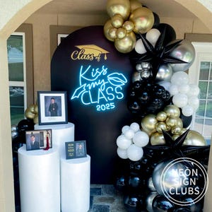 Kiss My 2025 Class Neon Sign,celebrate Neon Sign Custom Congrats Grad ...