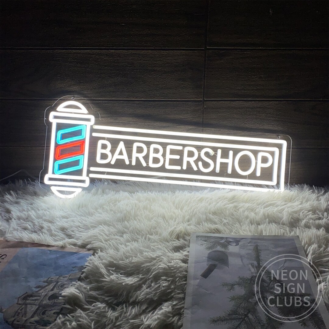 Custom Barber Shop Neon Sign,hair Salon Wall Decor,salon Office Decor ...