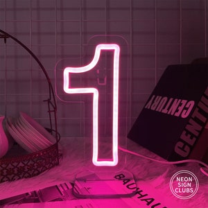 Number Neon Sign,neon Table Numbers for Wedding Party,neon Number Sign ...