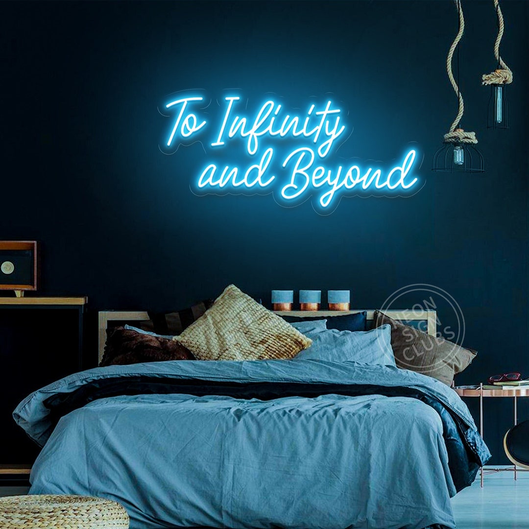 To Infinity and Beyond Neon Sign,kids Bedroom Game Room Living Room ...