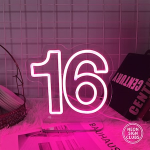 Number Neon Sign,neon Table Numbers for Wedding Party,neon Number Sign ...