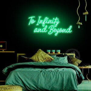 To Infinity and Beyond Neon Signkids Bedroom Game Room Living - Etsy