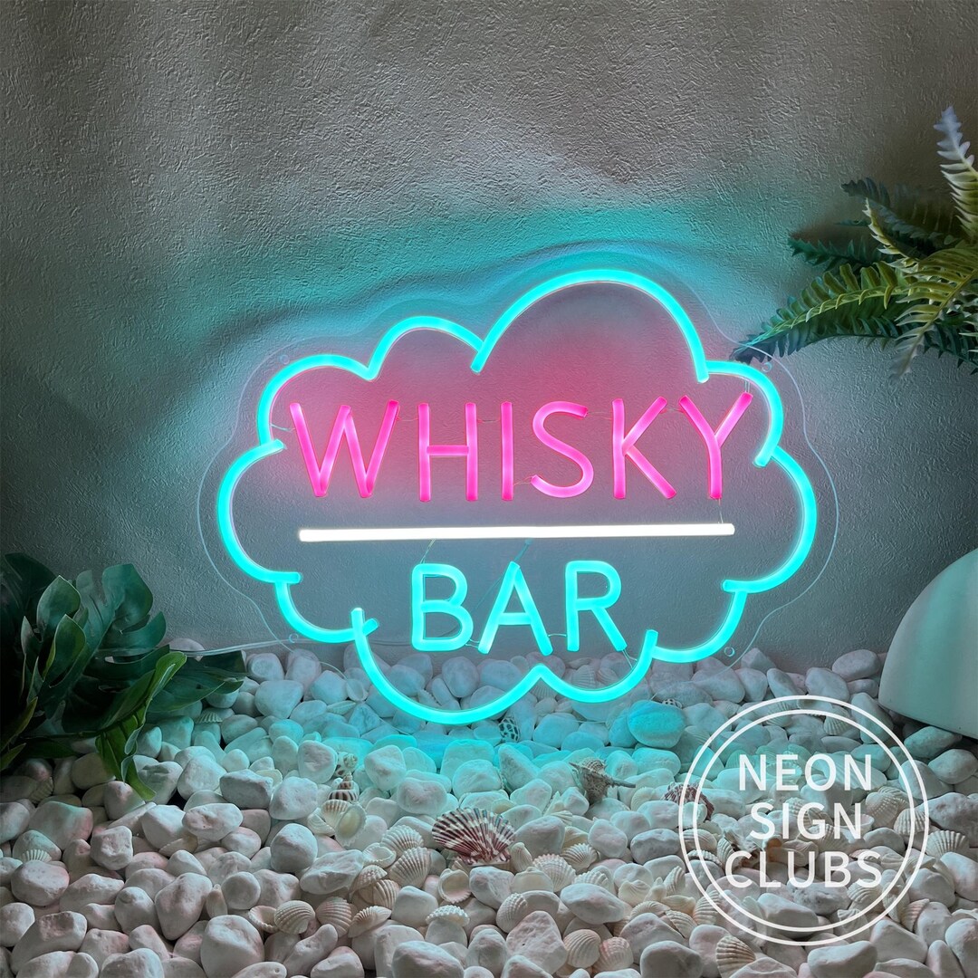 WHISKY BAR Neon Sign,whisk Neon LED Light up Sign for Wall Decor/used ...