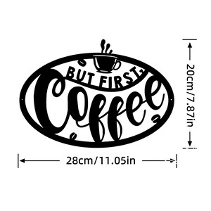 But First Coffee Metal Signlaser Cut Coffee Signscoffee Metal Wall ...