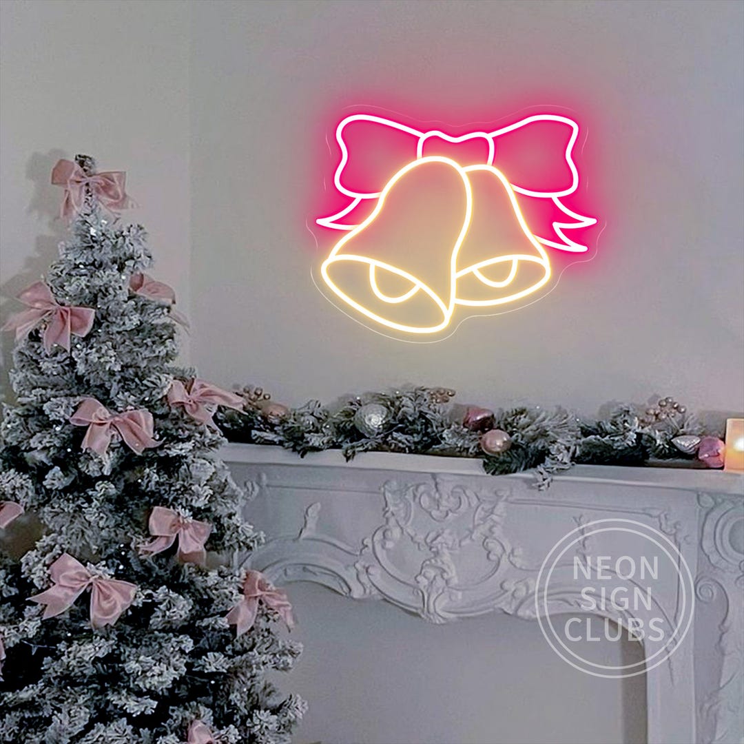 Christmas Bells Neon Signcustom Christmas Bells Led Light Signmerry ...