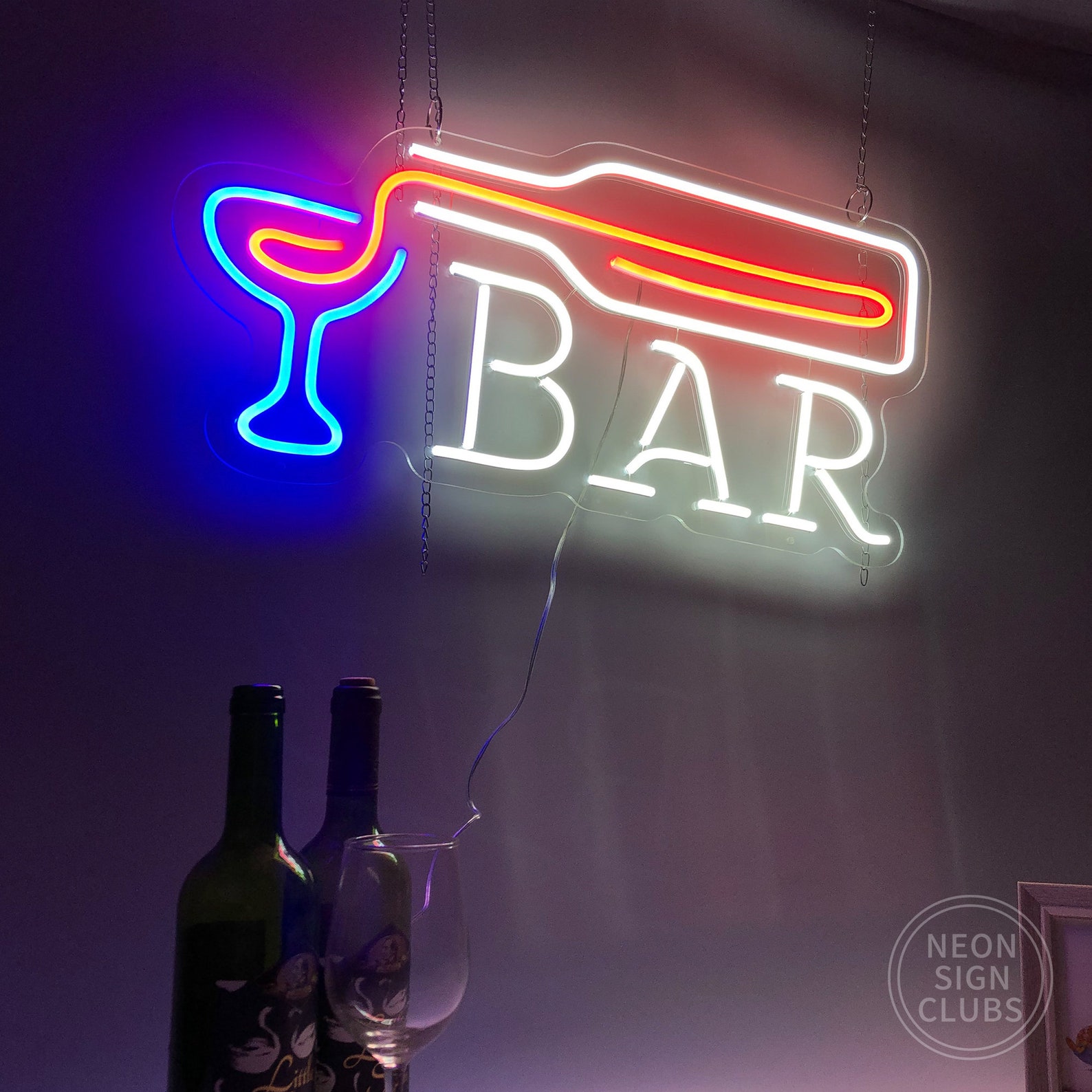 Neon Bar Sign Beer Signs Basement Pub Bar Store Signage | Etsy