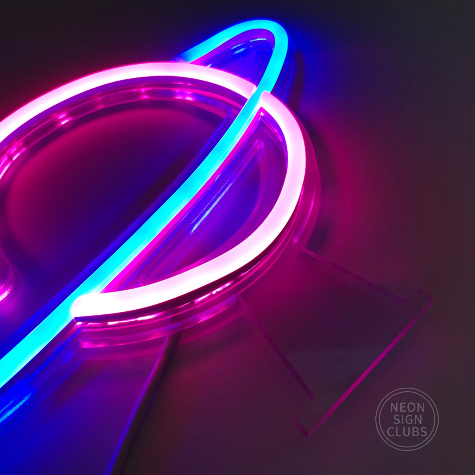 9.8x8in Saturn Planet Neon Light Sign Table Lamp LED Lights - Etsy