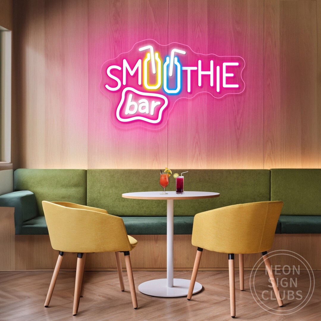 Smoothie Bar Neon Sign,drinks Party Wall Decor Sign,neon Coffee Sign ...