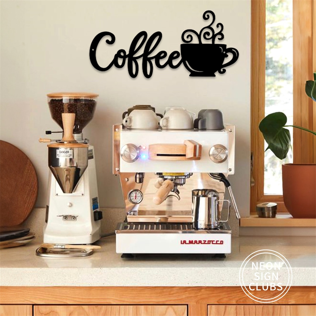 Personalized Coffee Metal Sign|kitchen Coffee Wall Art|laser Cut Coffee ...
