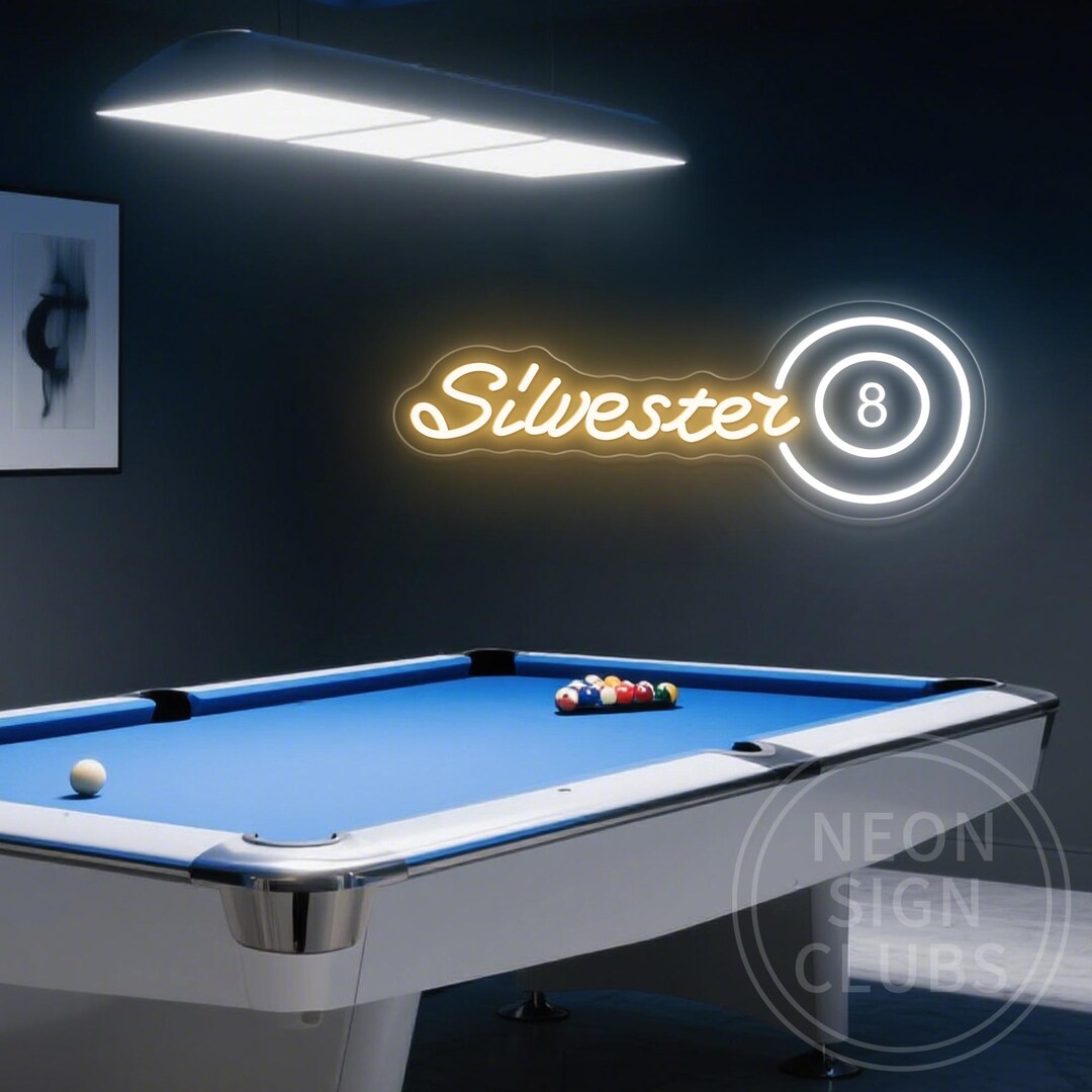 Custom Billiards Neon Sign for Art Wall Decor,customizable Sport With ...