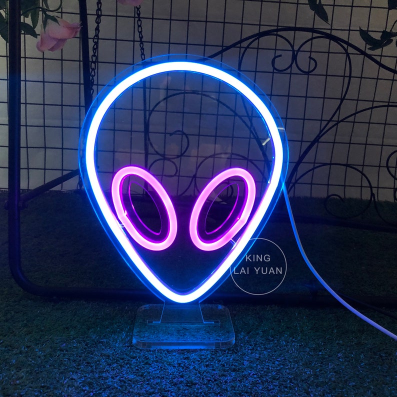 9.8 LED Mini Lamp Alien Neon Light Sign custom Neon - Etsy