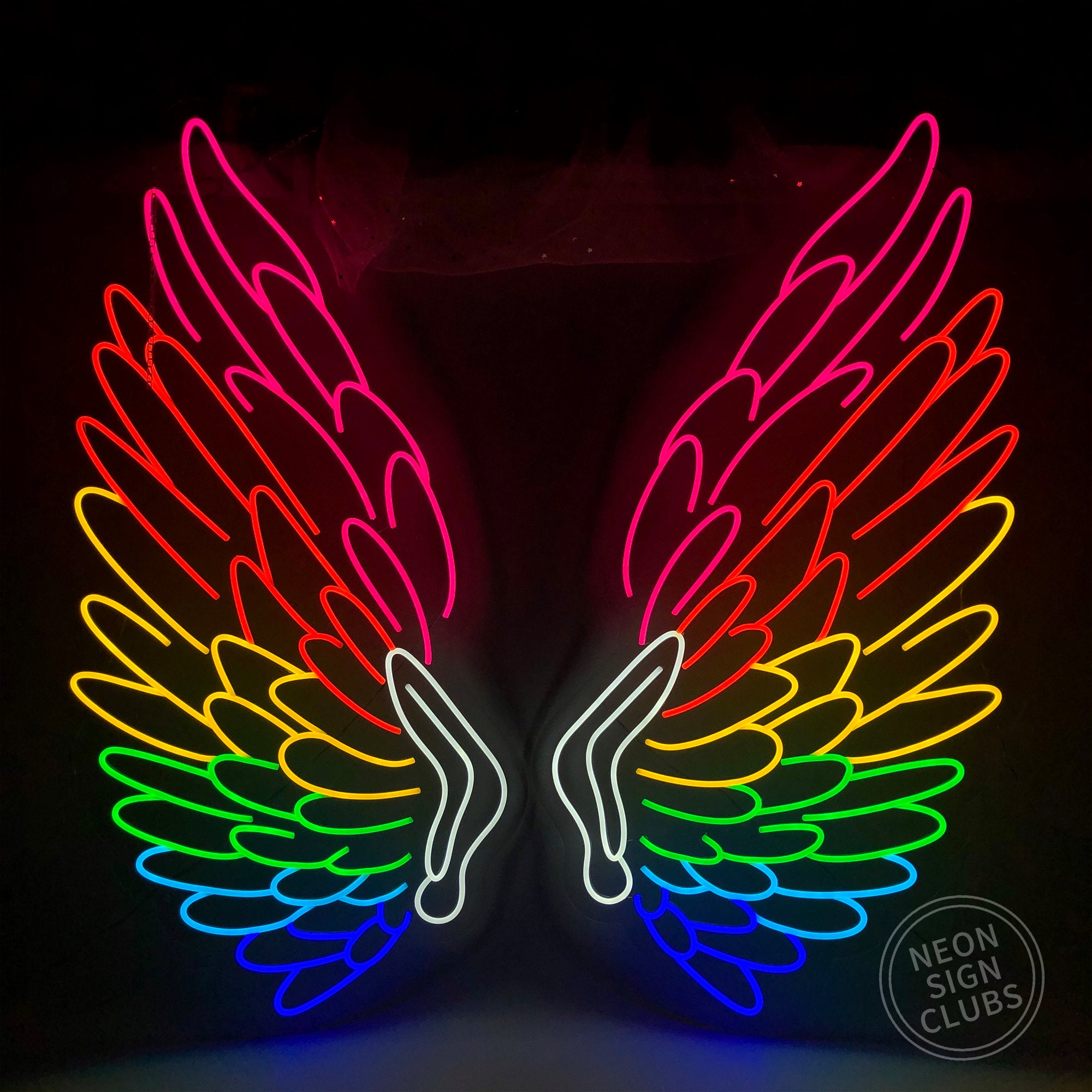 Wings Neon Sign Bar Salon Room Bedroom Sign LED Neon Light - Etsy