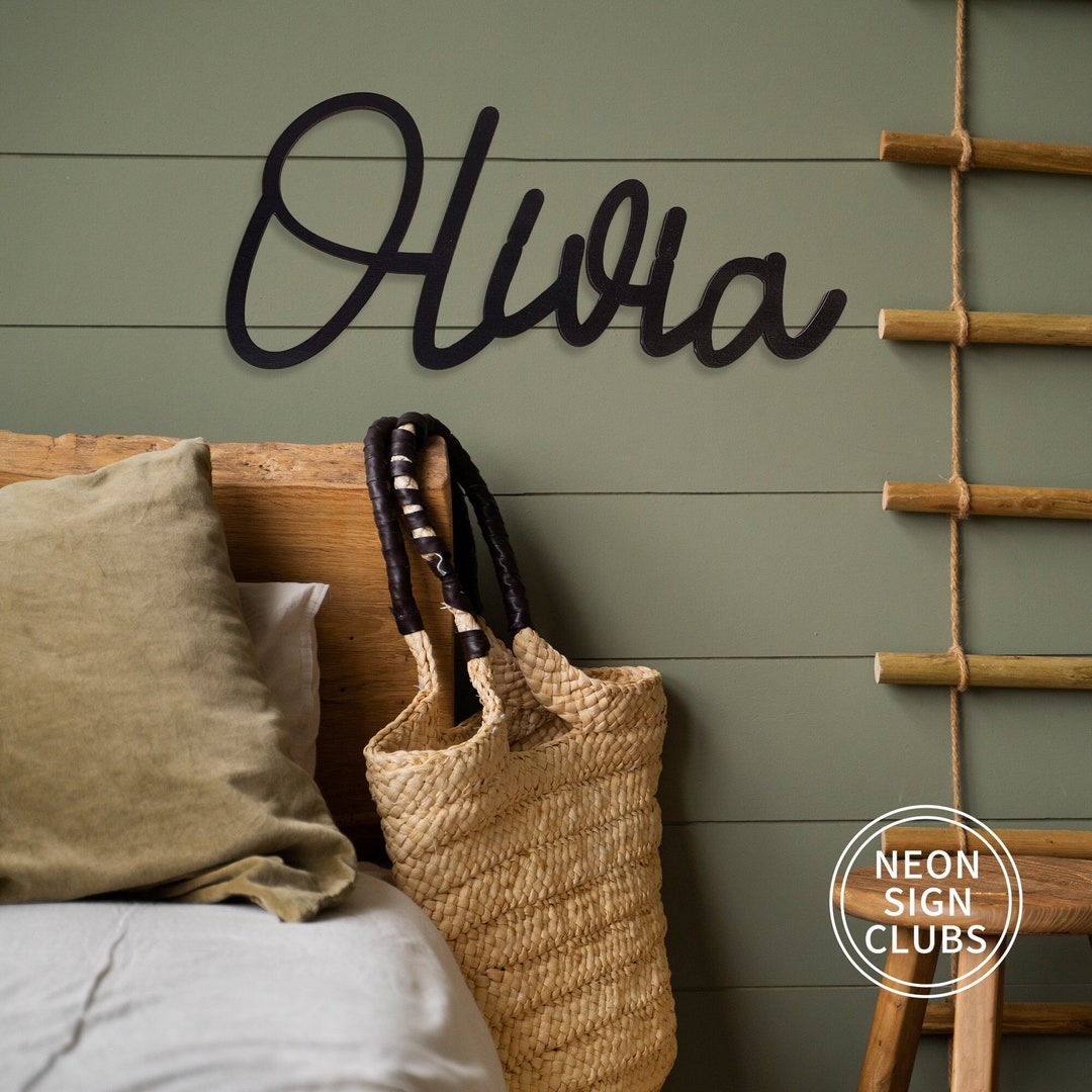 Custom Wooden Name Sign,bedroom Wood Decor,wedding Wooden Wall Decor ...