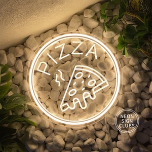 PIZZA Neon Sign,custom Pizza USB Neon Light,engraved Acrylic Sign,pizza ...