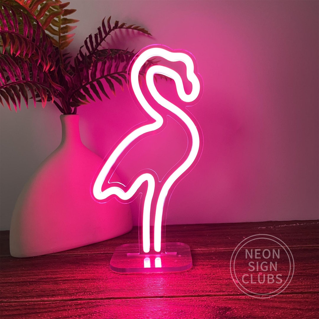 10.6" LED Light Flamingo Sign ,mini Lamp Neon Bar Sign ,custom Neon ...