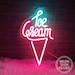 Ice Cream Neon Sign,ice Cream Cart Sign,custom Neon Sign,led Neon Light ...