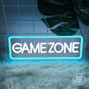 Game Room Neon Sign,gaming Home Decor,game Zone Neon Sign,usb LED Neon ...