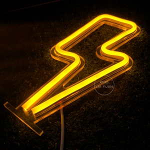 10.2 LED Mini Lamp Lightning Sign Desk Light USB Custom - Etsy