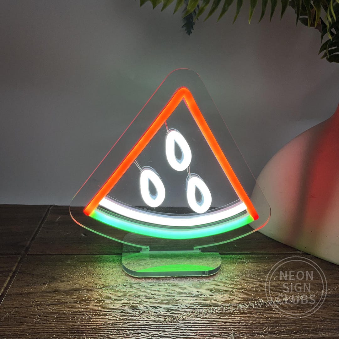 Watermelon Neon Sign, Food Neon Sign, USB LED Neon Light for Watermelon ...