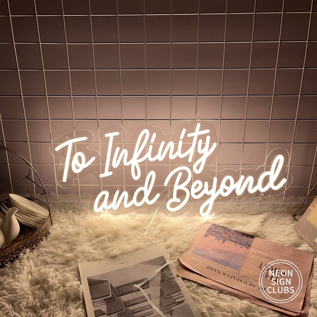 To Infinity and Beyond Neon Sign,kids Bedroom Game Room Living Room ...
